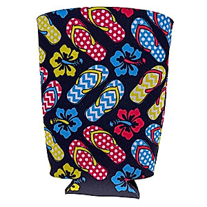 Flip Flop Pattern Pint Glass Coolie (1)
