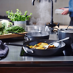 Greenpan Craft Healthy Ceramic Non-Stick Oval Fish Pan, 40 cm x 25 cm, PFAS-Free, Metal Safe, Cast Stainless Steel Handles, Induction Suitable, Oven Safe, Black