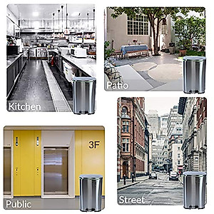 Biodegradable Trash Bags 13 Gallon for Kitchen Tall Trash Can, 0.97 Mil Thicken Large Garbage Bags Recycling Lawn Trash Can Liner Green 60 Counts