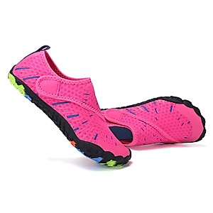CIOR Boys & Girls Water Shoes Sports Aqua Athletic Sneakers Lightweight Sport Shoes(Toddler/Little Kid/Big Kid) U1ELJSX011-Pink-29
