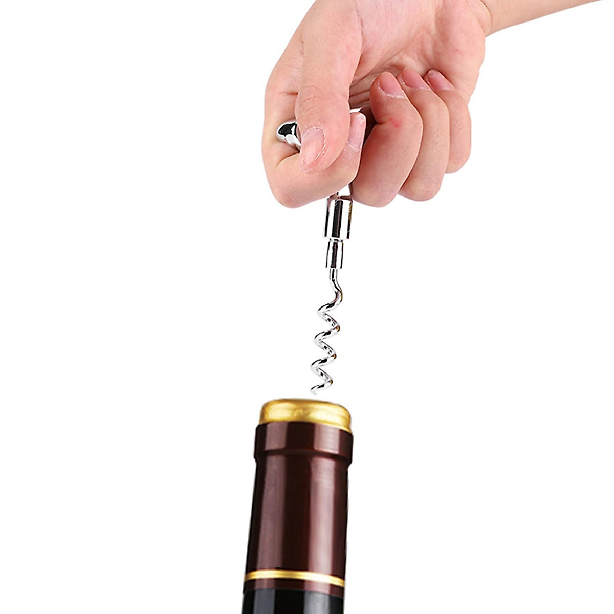 Wine Opener Set, Golf Bottle Opener, Manual Wine Bottle Opener, Zinc Alloy Handle Corkscrew Kit, for Wedding Birthday Day Wine Gift Set, for Golf Lovers and Beer Lovers (3 Pcs)