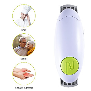 Wingosoph Electric Jar Opener, Kitchen Gadget Automatic Jar Opener with Less Effort for Woman Seniors with Arthritis, Weak Hands