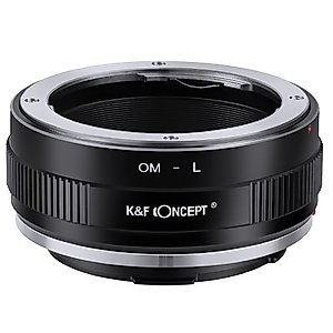 K&F Concept Lens Mount Adapter OM-L Manual Focus Compatible with Olympus OM SLR Lens to L Mount Camera Body