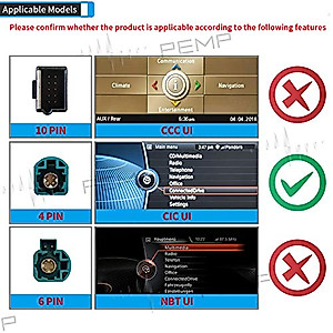 PEMP Blue Anti-Glare Vertical Screen E70 E71 Android 12 CarPlay Android auto, Snapdragon 662 8-core 4+64GB 10.25” HD Screen for BMW X5 X6 CIC (2010-2012)