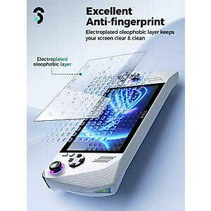 SOOMFON 3 Pack Screen Protector for ASUS ROG Ally Handheld 7 inch 2023, Tempered Glass, Transparent Ultra HD, Anti-Scratch, Anti-Fingerprint