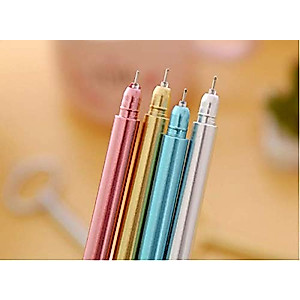 20 Pieces Novelty Key Style 0.5 mm Gel Ink Pen, Magnolora Creative Office Stationary School Supplies Fine Point Ballpoint Black Ink Gel Pen, Random Color