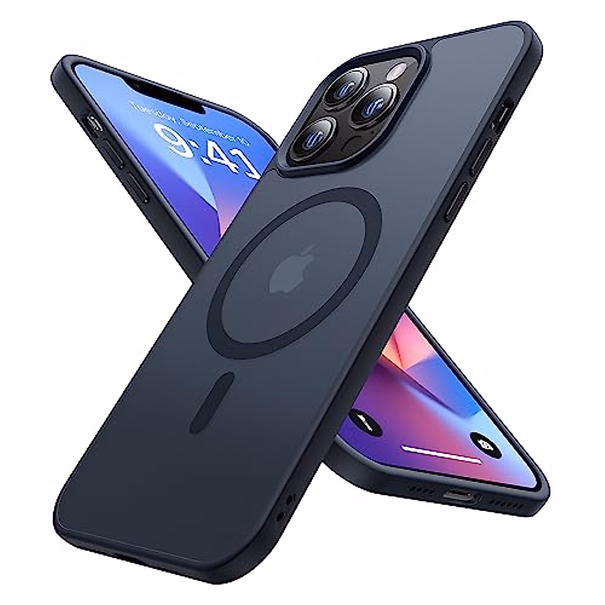 Kocanasi 𝗡𝗘𝗪 Magnetic for iPhone 13 Pro Max Case [Compatible with MagSafe] [10FT Military Grade Drop Tested] Slim Translucent Matte Case for iPhone 13 Pro Max Phone Case, Black (6.7")