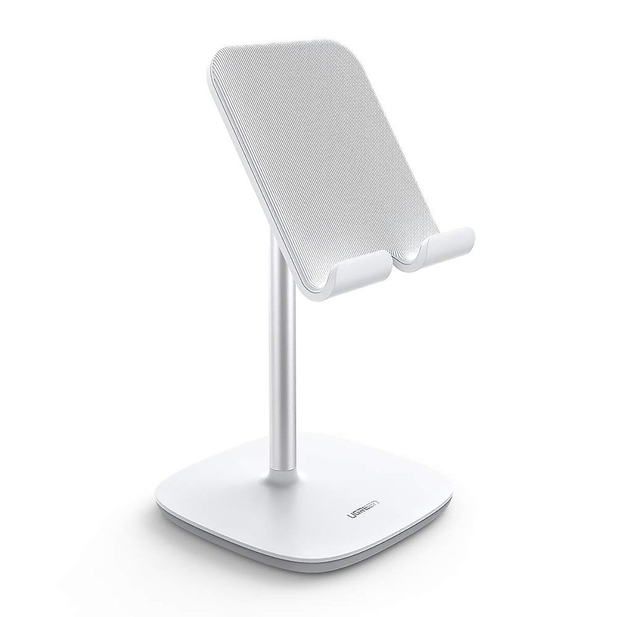 UGREEN Tablet Stand Holder Adjustable Desktop Holder Dock Riser Compatible for iPad 10.2 Inch iPad Air 10.5 iPad Mini 4 3 2 E-Book Reader Max 12.9 Inch White