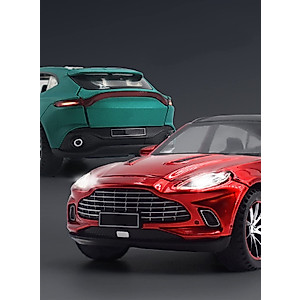 RCWEER Scale Vehicles Model Alloy Diecasts & Toy Vehicles Metal Toy Car Model Sound and Light Collection Kids Toy 1/32 for Aston Martin for DBX 707 (Color : Green)