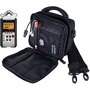 Protec Portable Audio Recorder Case with Adjustable Walls and Rain Jacket