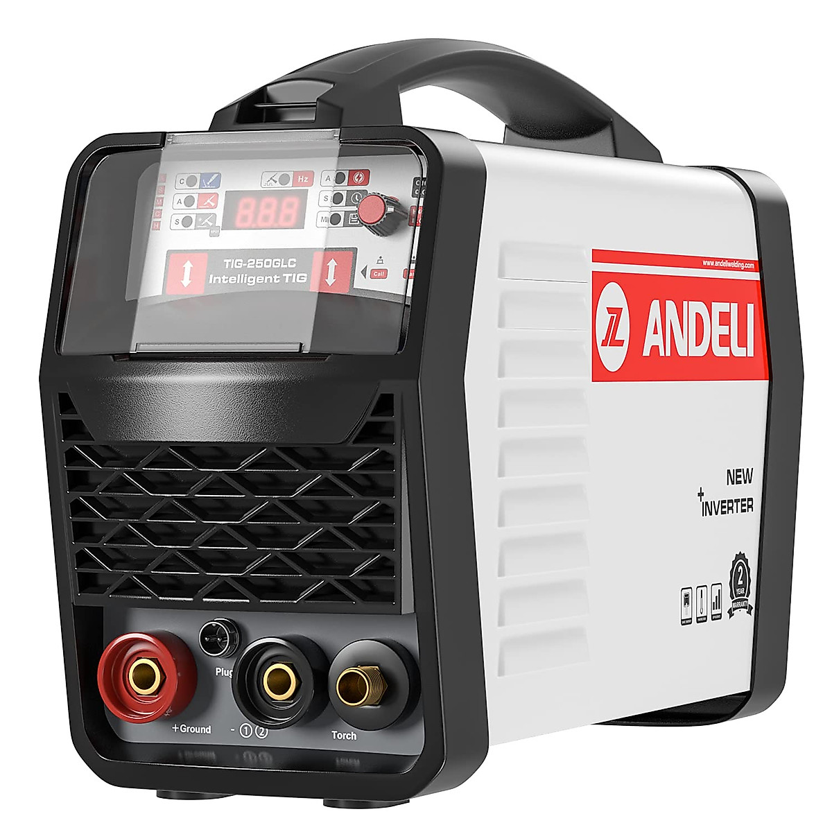ANDELI TIG Welder TIG-250GLC 170Amp 220V Pulse Hot/Cold/Clean Portable Welding Machine, IGBT Digital Inverter Welder (TIG-250GLC 3 in 1)