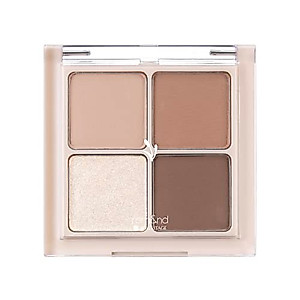rom&nd Better Than Eyes N Series (N01 Dry Willow Flower) Korean Eye Shadow Mini Palette 4 Essential basic Shades