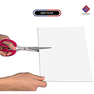 5 Dry Erase White Magnetic Sheets - 9" X 12" - Magnetic White-Board Write on Wipe Off Sheets - Total of 5 Sheets. The Best Flexible Dry Erase Sheets ON The Market! Without Markers