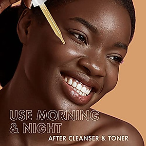 SheaMoisture Even and Radiant Face Serum Skin Care for Uneven Skin Tone Dark Spot Corrector with Raw Honey 1 fl oz