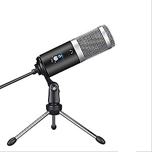n/a USB Microphone Microphones for Laptop Computer Streaming Gaming Recording Podcast for (Color : Black)