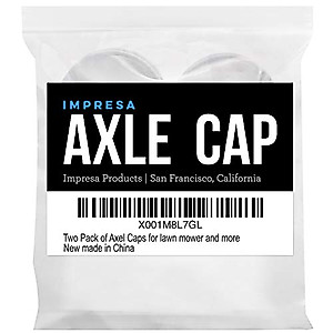 Impresa Products 2-Pack Axle Cap - Compatible with Husqvarna, Weed Eater, Poulan, Sears, Crafstman, Ryobi and Roper - for Lawn Mower, Lawn Tractor and Snow Blower Use - Compare to 532104757