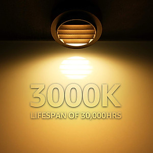 LEONLITE Low Voltage LED Deck Lights, 3W CRI90 12-24V AC/DC Landscape Step Stair Railing Light, IP65 Waterproof Aluminum Surface Mount Louvered Stair Light, 3000K Warm White, Bronze, Pack of 6