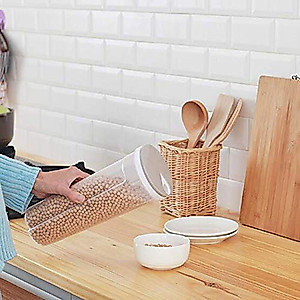 FRIDG Noodle Grain Cereal Bean Food Storage Container Kitchen Sealed Plastic Fresh-keeping Box Khaki