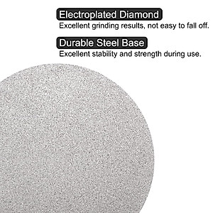 uxcell Diamond Sanding Grinding Disc, 12-Inch (300mm) Grit 60 No Center Hole, Flat Lap Disk Polishing Discs Abrasive Wheel for Gemstone Tile Porcelain Glass Stone Metal