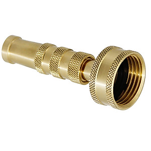 ATDAWN Brass Hose Nozzle, Heavy-Duty Brass Adjustable Twist Hose Nozzle, 2 Pack (3")