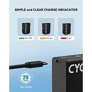 CYCPLUS Tiny Pump Bike Pump Portable Ultra-Mini 100PSI Electric Bicycle Pump Type-C Rechargeable Battery(Winner of The EUROBIKE Award 2023)