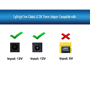 UpBright 12V AC/DC Adapter Compatible with Stanley Fatmax SL10LEDS SL 10 LEDs SL 10LEDS SL10LED5 5L10LED5 5L10LEDS SL10LEDSL Lithium-Ion LED Spotlight Flashlight 12VDC Power Supply Battery Charger