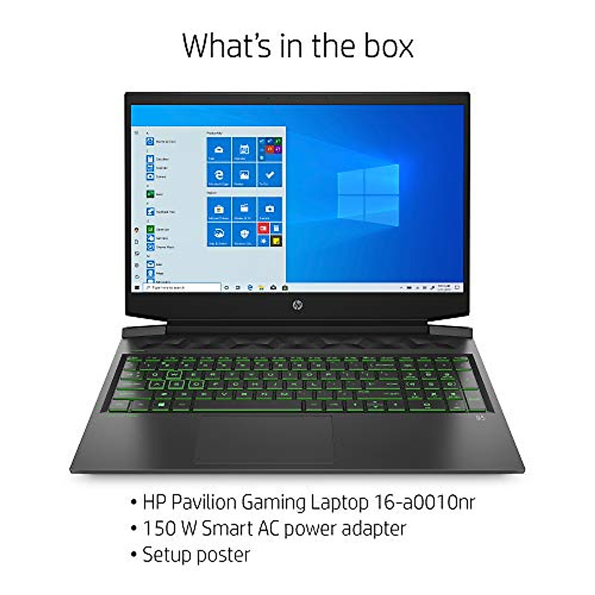 HP Pavilion Gaming 16 Laptop PC, NVIDIA GeForce GTX 1650, Intel Core i5-10300H, 8GB DDR4 RAM, 512GB PCIe NVMe SSD, 16.1" Full HD, Windows 10 Home, Backlit Keyboard (16-a0010nr, Shadow Black)