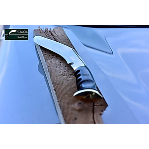 GK&CO. Kukri House Genuine Kukri Knife - 11 Inch Blade World War II Gripper Horn Handle Kukri/Khukuri - Handmade in Nepal