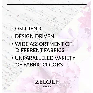 Zelouf Fabrics Black Triple Mesh - Fabric by The Yard - Solid, Printed, and Novelty Fabrics Ideal for Sewing Garments, Wedding Dresses, Costumes, Special Occasions, Tablecloths, Crafts, and DIY…