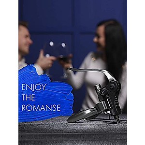 RedNoel Wine Corkscrew Opener Set Legend Bottle Opener Wine Opener Wine Accessories Opener Wine Corkscrew Opener Lever Cork Wine Kit: With Foil Cutter,Wine Stopper And Extra Spiral (Silver Old)