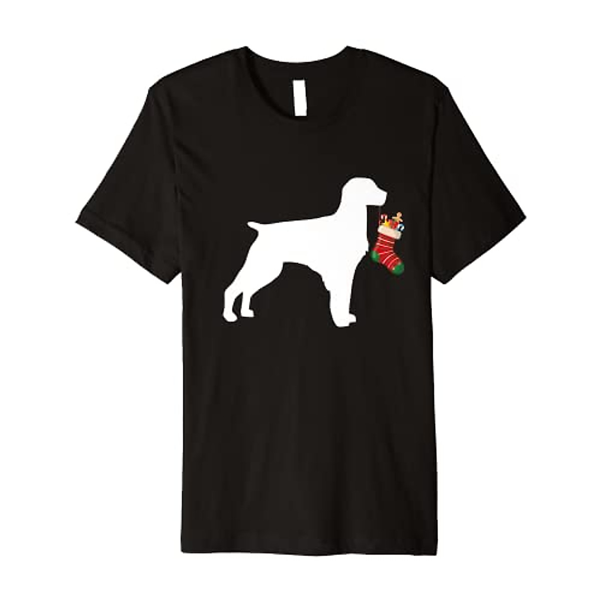 Brittany Christmas Stocking Stuffer Dog Premium T-Shirt
