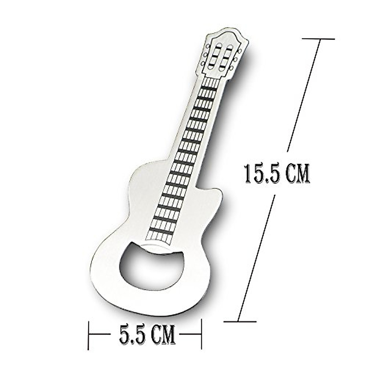 LanHong 2 Piece/Set Guitar Bottle Opener Creative Music Beer Opener, Guitar Shaped Bottle Opener for Music Guitar Lover