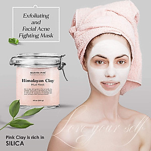 MAJESTIC PURE Dead Sea Mud Mask and Himalayan Clay Mask Bundle – Natural Skin and Face Care for Women and Men