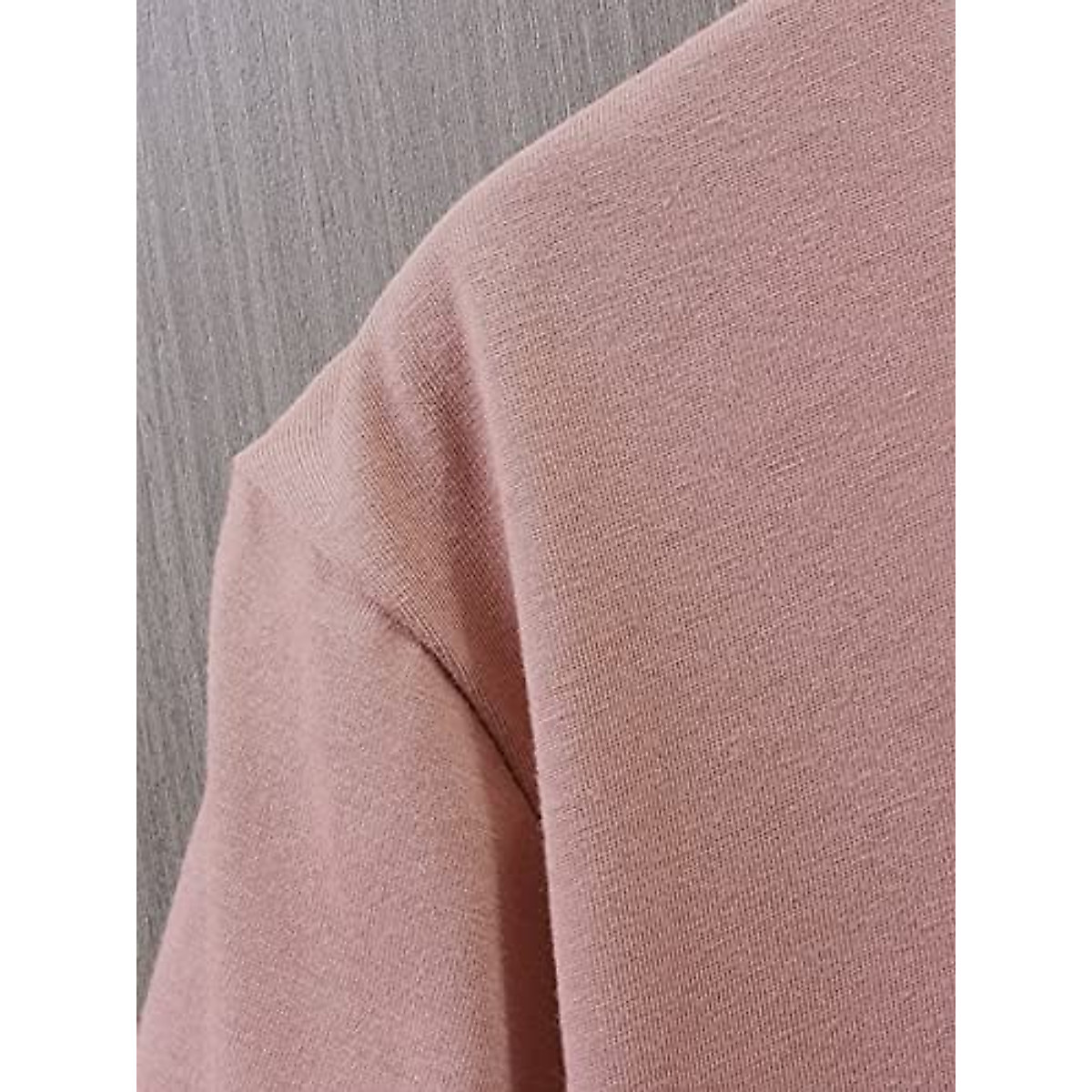 Cozyease Men's Slogan Letter Graphic Print Tee Tops Casual Round Neck Short Sleeve Summer T Shirts Dusty Pink S