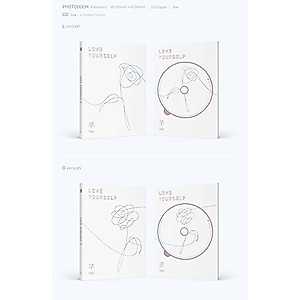 BTS - Love Yourself 承 [Her] [O ver.] with Photobook, Photocard, Official Folded Poster(O ver.), Extra photocard