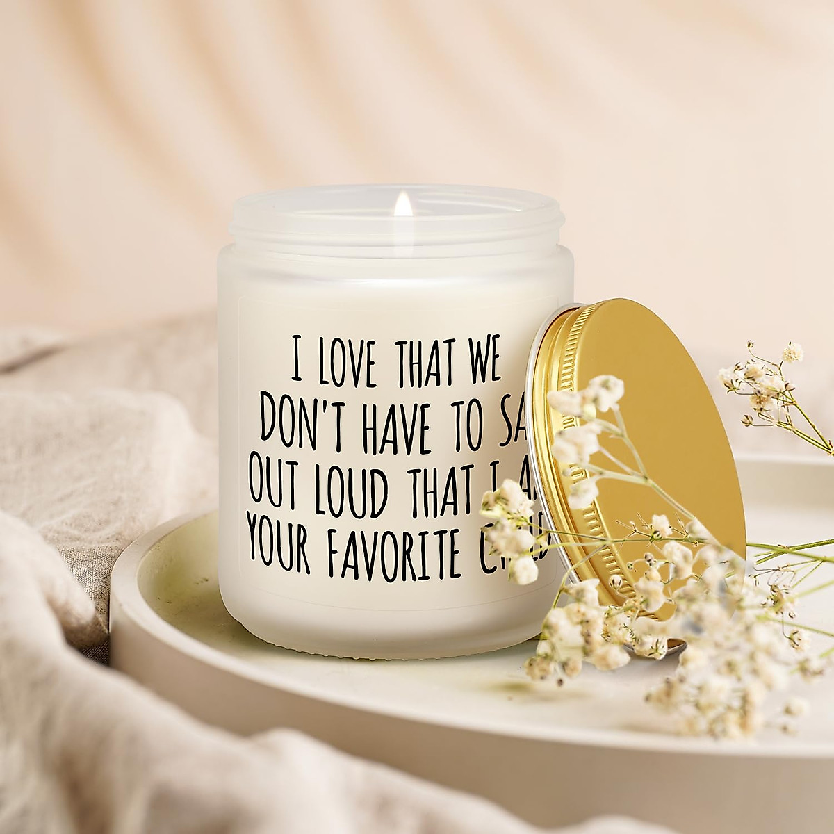 Gifts for Mom Dad from Daughter Son, Funny Mothers Day Gifts, Fathers Day Birthday Christmas Gift for Grandma Aunt Nana Bonus Mom Mother in Law, Unique Valentines Present, Lavender Scented Candle