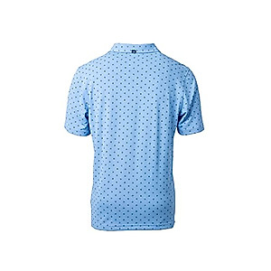 Cutter & Buck Virtue Eco Pique Tile Print Recycled Mens Polo, Atlas, M
