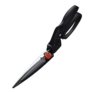 GARTOL Grass Shears with180 Degrees Rotating Cutter Head, Lightweight Loop-handle Garden Grass Clippers Scissors, 5 Inch SK-5 Steel Blade, Ideal for Edging and Trimming Decorative Grasses