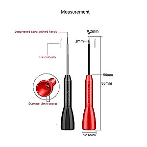 ZIBOO TP88A Piercing Needle Non-destructive Test Probe Use for Digital Multimeter Test Leads