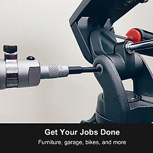 COMOWARE Allen Wrench Drill Bit Set - Hex Bits Set, Magnetic Tips, Quick Release, 10 Pieces