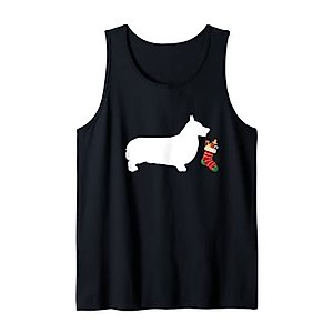 Pembroke Welsh Corgi Christmas Stocking Stuffer Dog Tank Top