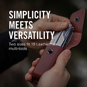 LEATHERMAN, Ainsworth Premium Leather Sheath for Multi-Tools, Fits Charge+, Wave+, Wingman, Rebar & More, Medium