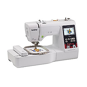 Brother Embroidery Machine, PE550D, 125 Built-in Designs including 45 Disney Designs, 9 Font Styles, 4" x 4" Embroidery Area, Large 3.2" LCD Touchscreen, USB Port