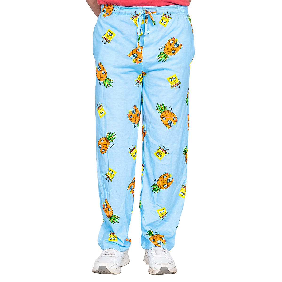 Mad Engine Spongebob Squarepants Pineapple House Lounge Pants - X-Large - Cartoon Pajama Pants - Christmas Pajama Pants - Funny PJ Pants