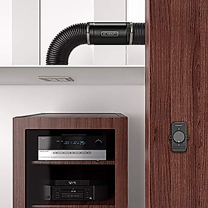 AC Infinity RAXIAL S8, Inline Booster Duct Fan 8” with Speed Controller, Airflow Boosting Low Noise HVAC Blower Can Fan for Basements, Bathrooms, Kitchens, Workshops