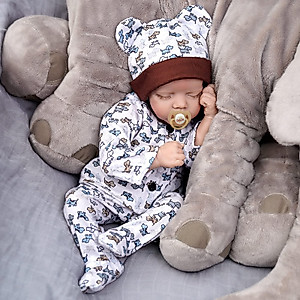 JIZHI Realistic-Newborn Baby Dolls, 17 Inch Lifelike Reborn Baby Dolls Real Life Baby Dolls with Toy Accessories & Gift Box for Kids 3+ or Reborners Collection