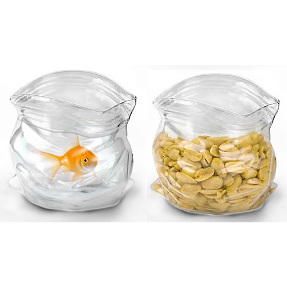 Genuine Fred UNZIPPED Hand-Blown Glass Bowl