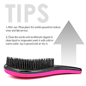 WYNK Detangler Brush - 2-Piece Value Set - Wet Detangling Hair Brush,Professional No Pain Detangler for Women,Men,Kids (2 Pack, Green&Pink)