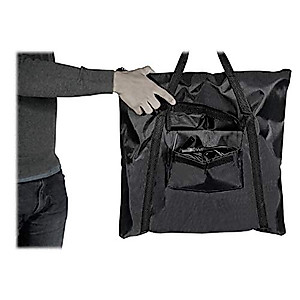 Rockville Adjustable Totem Moving Head Light Stand+Scrim+Bag, 8 ft. Black (RTP82B)