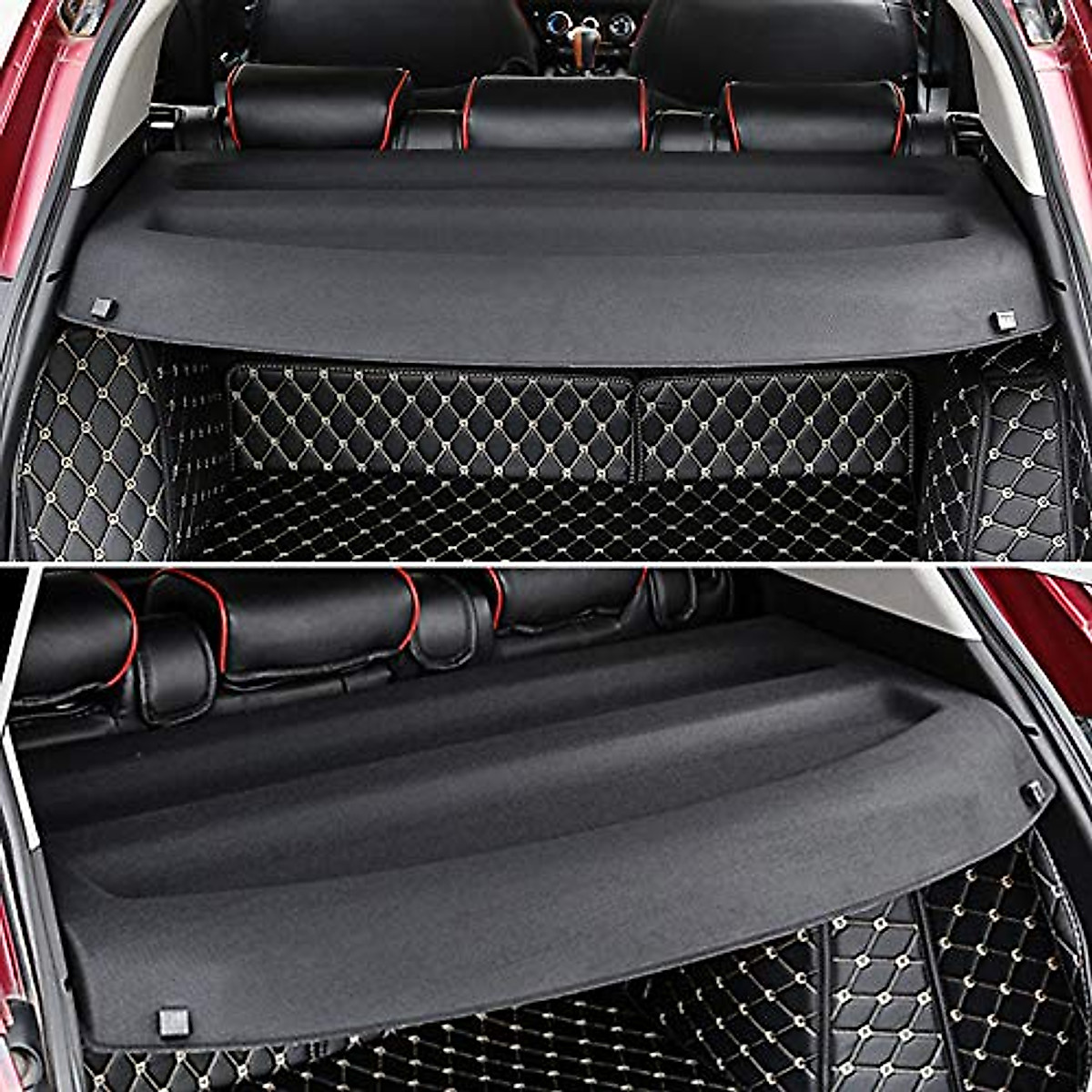 Trunk Cargo Cover For Honda HRV HR-V 2016 2017 2018 2019 2020 2021 Black Rear Trunk Cargo Luggage Security Shade Cover Shield Waterproof Custom Fit - All Weather Protection